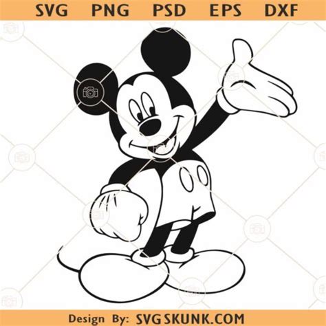 Mickey Mouse Outline Svg Mickey Mouse Svg Disney Mickey Mouse Svg