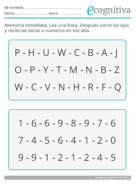 Ejercicios De Memoria Para Mayores Estimulaci N Cognitiva Pdf