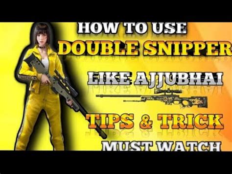 How To Use Double Sniper Total Explain With Handcam Fireeyes