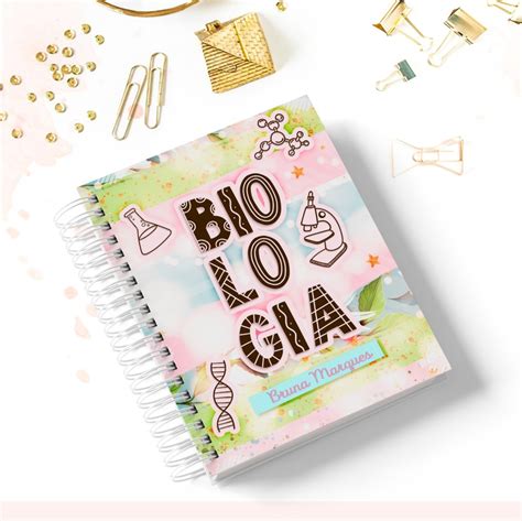 Caderno Profissão Biologia Personalizado Capa Dura Parcelamento sem juros