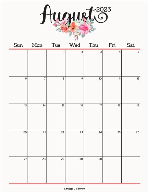 Cute Free Printable Monthly Calendar 2023 Cassie Smallwood 41 OFF