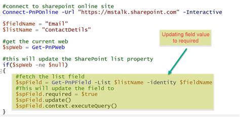 Modifying SharePoint List Field Properties Using PowerShell MS