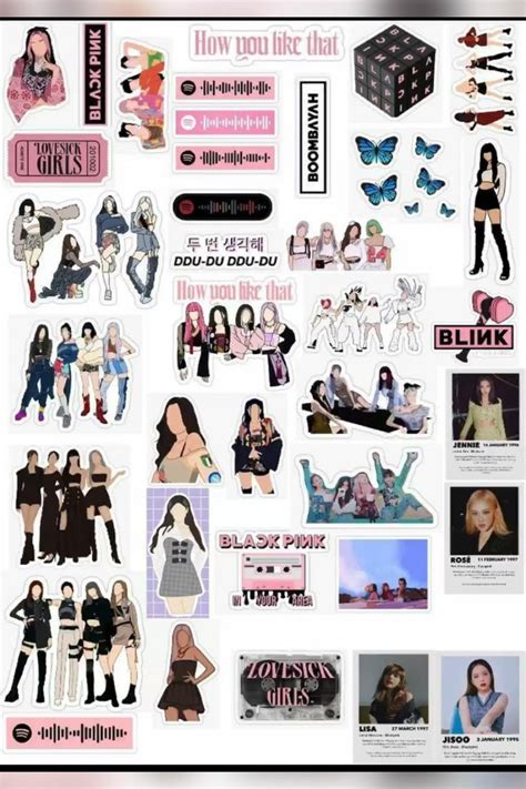 Blackpink sticker yapmak için fotolar Sticker tasarımı Çıkartma