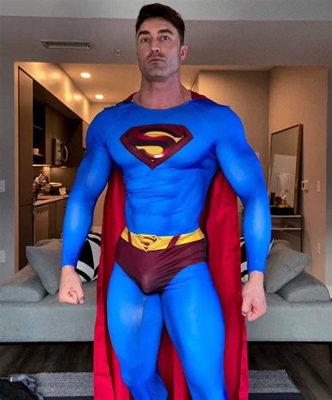 Superman Suit Big Guys Clark Kent Getting Pregnant Male Beauty Bodybuilders Looking
