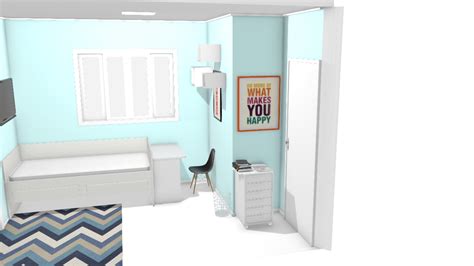 Quarto Mari 2 De Rodrigo Planta 3D Mooble