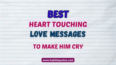 101 Heart Touching Love Messages To Make Him Cry