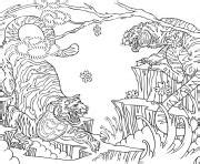 Coloriage Adultes Avec Des Fleurs Motif Noir Et Blanc Doodle Couronne