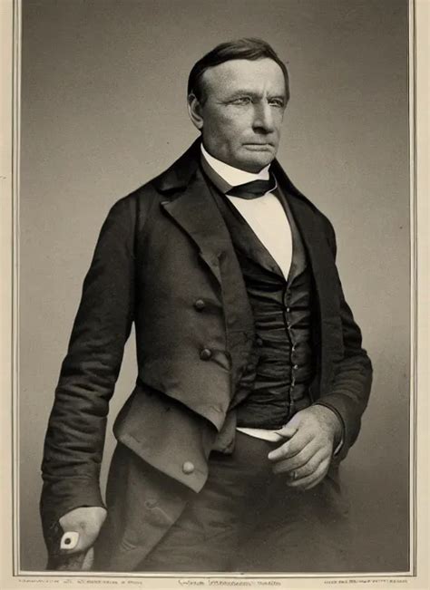 Portrait Of A Victorian Politician Wearing A Monacle Stable