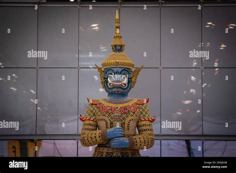 Bangkok Thailand 22nd July 2023 General View Of A Ramayana Statue