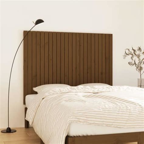 Tête de lit murale ATYHAO Marron miel Bois massif de pin 146