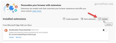 How To Update All Microsoft Edge Extensions At Once