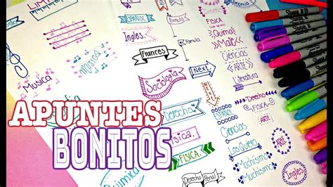 Tipos De Letras Para Apuntes Y Titulos Bonitos Youtube