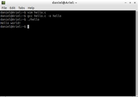 programmer s ranch c hello world on linux