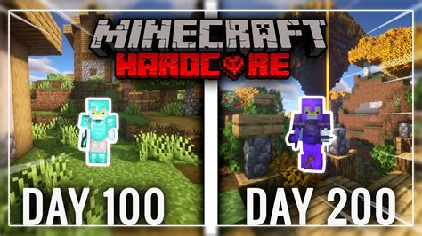 I SURVIVED 200 DAYS In Minecraft HARDCORE S2E6 YouTube