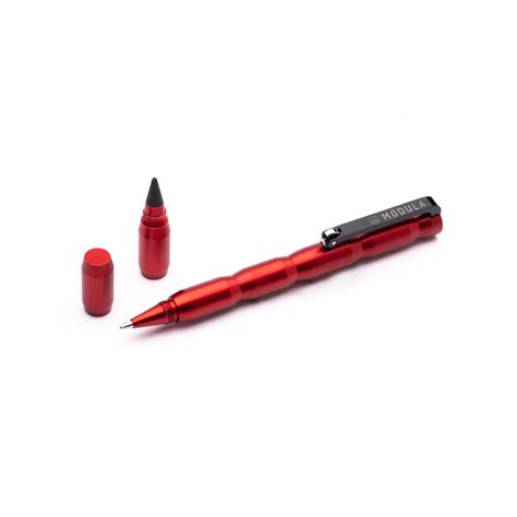 Caneta Esferográfica e Lápis Grafite Multifunções Vermelho