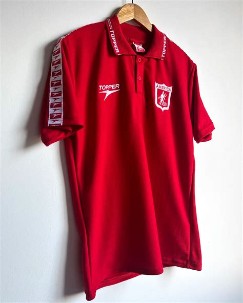 Camiseta retro TOPPER América de Cali 1997 Diablo Gráfico