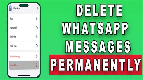 How To Delete Whatsapp Messages On Iphone Permanently Youtube