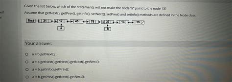 Solved Given The List Below Which Of The Statements Will Chegg