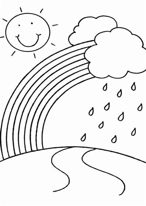 44 Coloriages Arc En Ciel Gratuits A Imprimer
