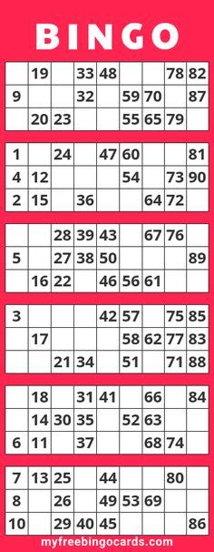 carte bingo à imprimer gratuit Descubra a emoção de apostar bingo