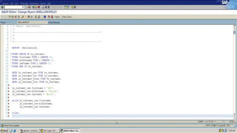 SAP ABAP Declaring Structures TYPE Keyword YouTube