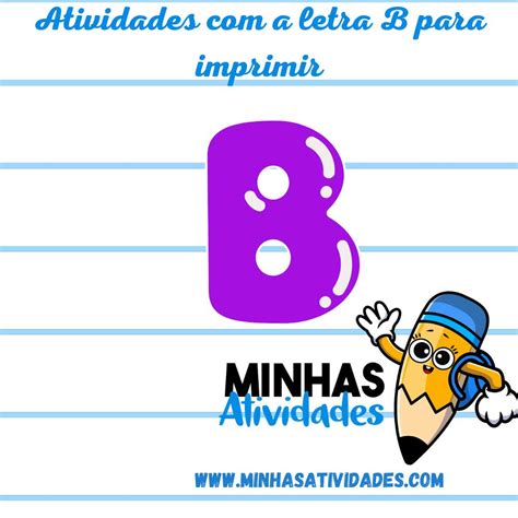 Atividades A Letra B Para Imprimir