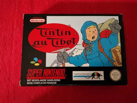 TINTIN AU TIBET Complet Super Nintendo Snes Francais Fah EUR 90 00