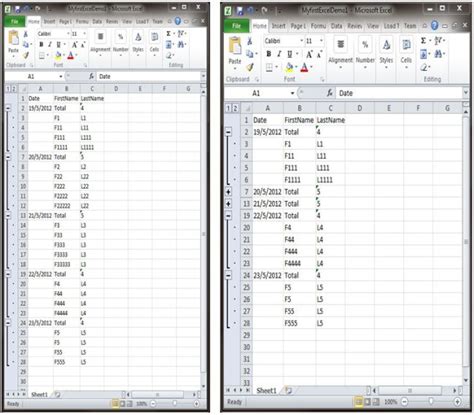 Simple Grouping Of Data In Excel Using Open XML SDK 2 0