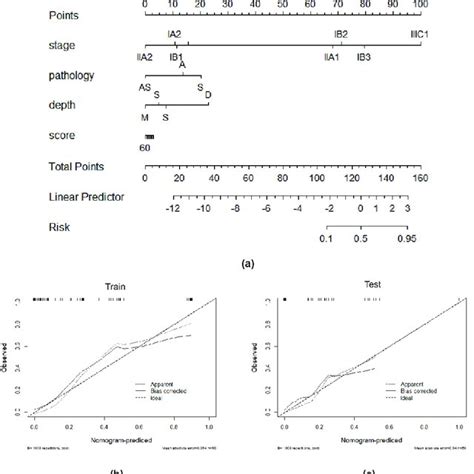 the radiomics based nomogram a calibration curves in the training download scientific