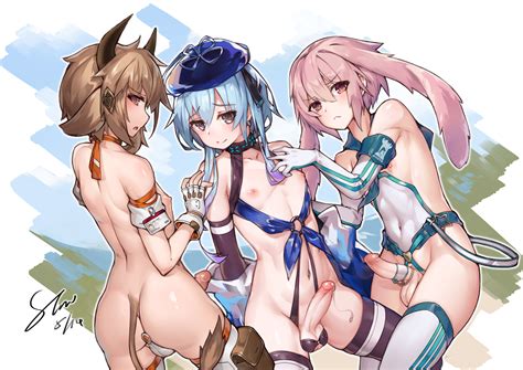 Mizuki Ansel And Bison Arknights Drawn By Stmast Danbooru
