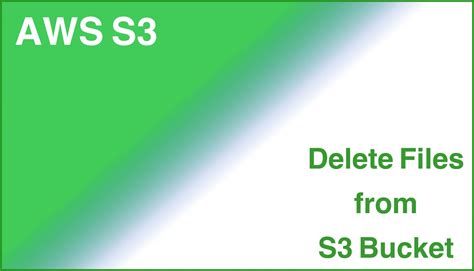 How To Delete Files From S3 Bucket With AWS CLI Tech Dev Pillar
