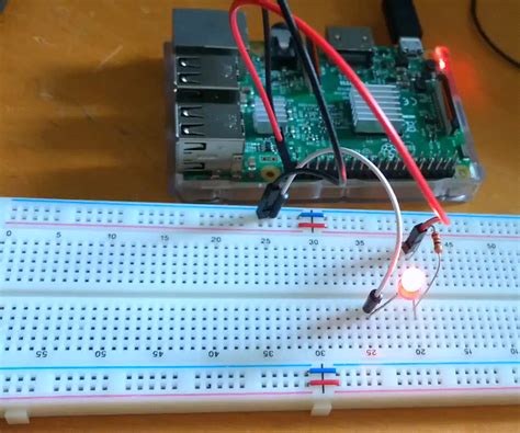 bare metal raspberry pi 3 blinking led 8 steps instructables