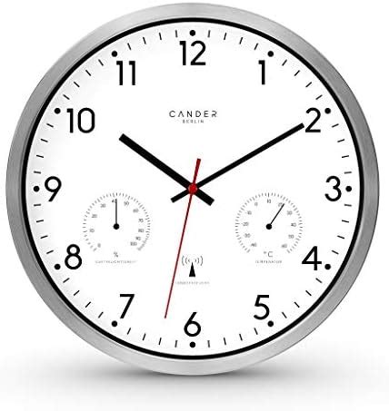 Cander Berlin MNU 3330 Horloge murale radio pilotée silencieuse en