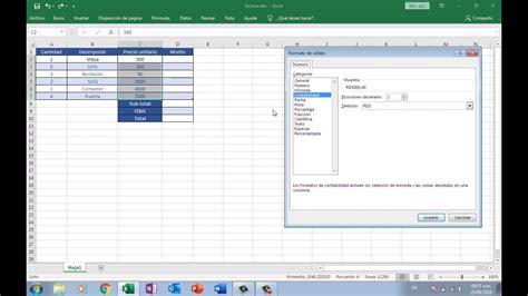 Excel Formato De Moneda Youtube