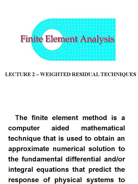 fem pdf finite element method calculus of variations