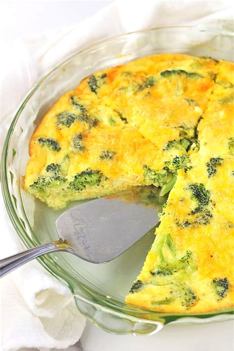Broccoli And Cheese Crustless Quiche • Now Cook This