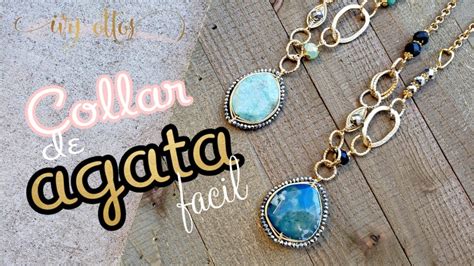 Collar De Agata Y Cristales Facil Ivy Ottos Bisuteria Artesanal Y