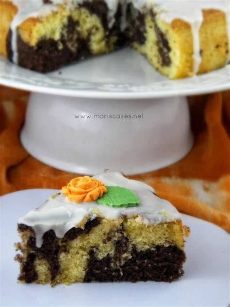 Bizcocho de Chocolate y Naranja Marmolado Receta Fácil y Deliciosa