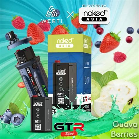 Disposable Pod WERTI GTR TURBO naked ASIA Cartridge 12000 Puffs แท