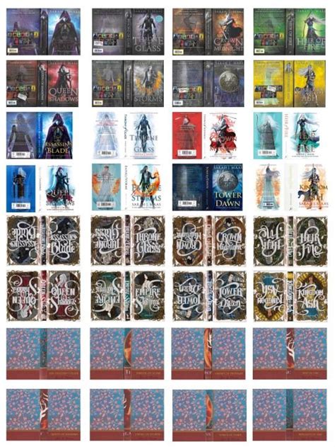 Throne Of Glass Series Mini Book Covers In 2024 Mini Books Mini