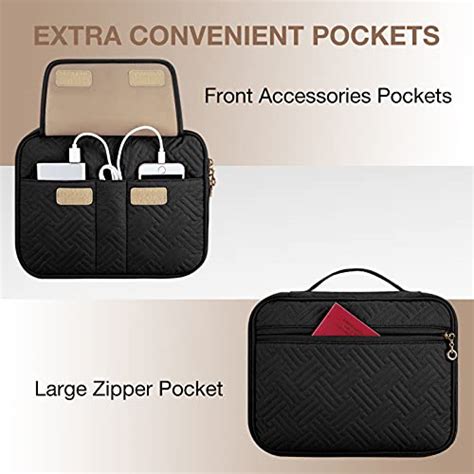 BAGSMART Electronic Organizer Travel Cable Bag Double Layer Tech Bag