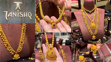 Tanishq Latest Gold Tushi Necklace Onwards Gold Kolhapuri