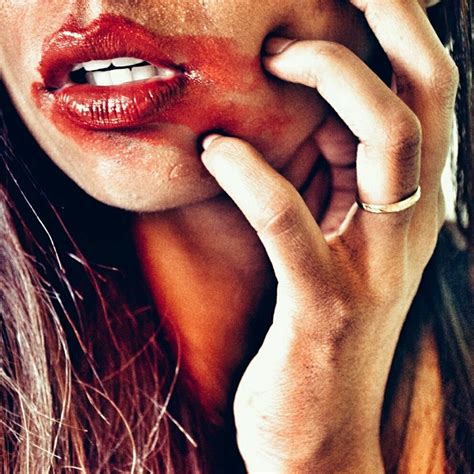 Smeared Lipstick Lipstick Smudge Smeared Lipstick Lipstick