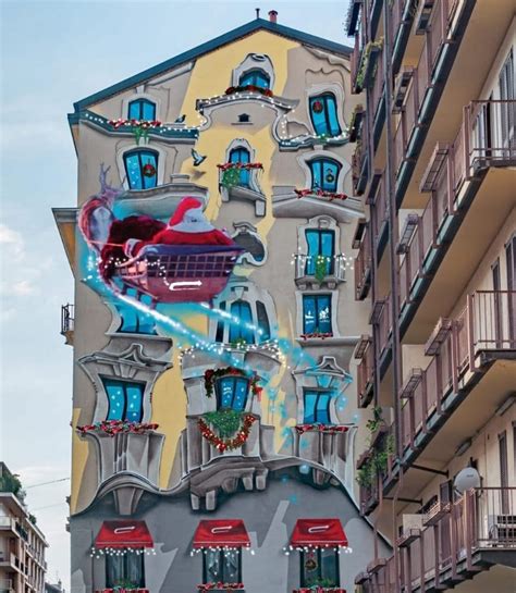 Murales Cheone The Vision Natale Porta Romana Milano Foto