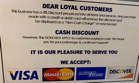 Its Ok To Launch A Credit Card Surcharge And Give Discounts For Cash