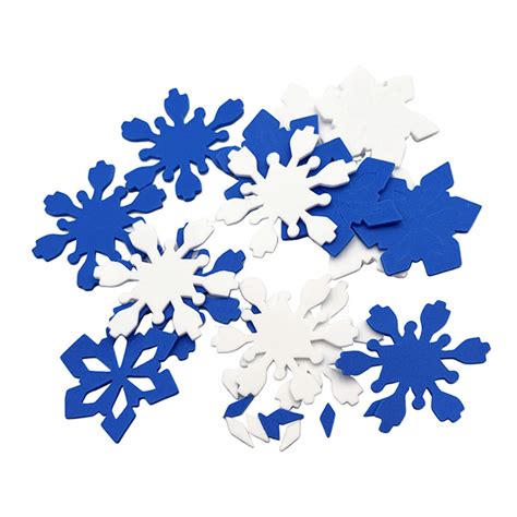 Pcs Snowflake Foam Cutouts Assorted Ploma