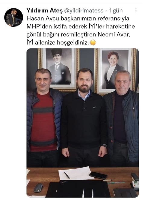 Nevzat Ünlütürk on Twitter RT mhp kartal İlçe Başkanımız Sn