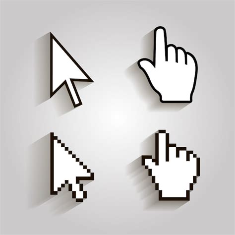 Mouse Pointer Cursor Arrow Icon Vector Art At Vecteezy