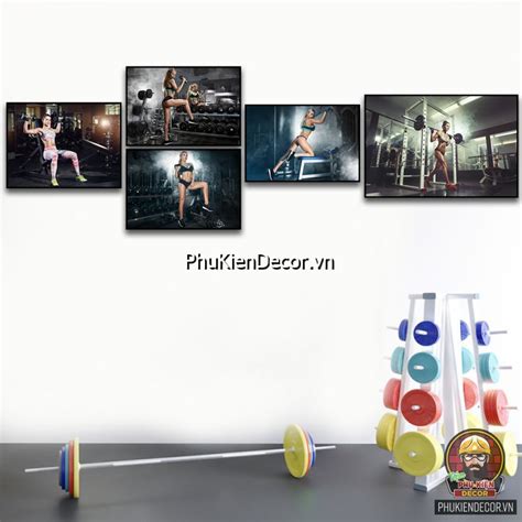 Top tranh treo phòng Gym Fitness phòng tập thể hình trang trí ấn