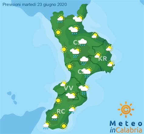 Previsioni Meteo In Calabria Per Il Giorno 23 06 2020 Meteo In Calabria
